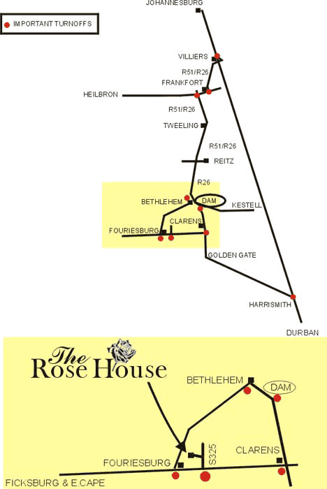 The Rose House Map